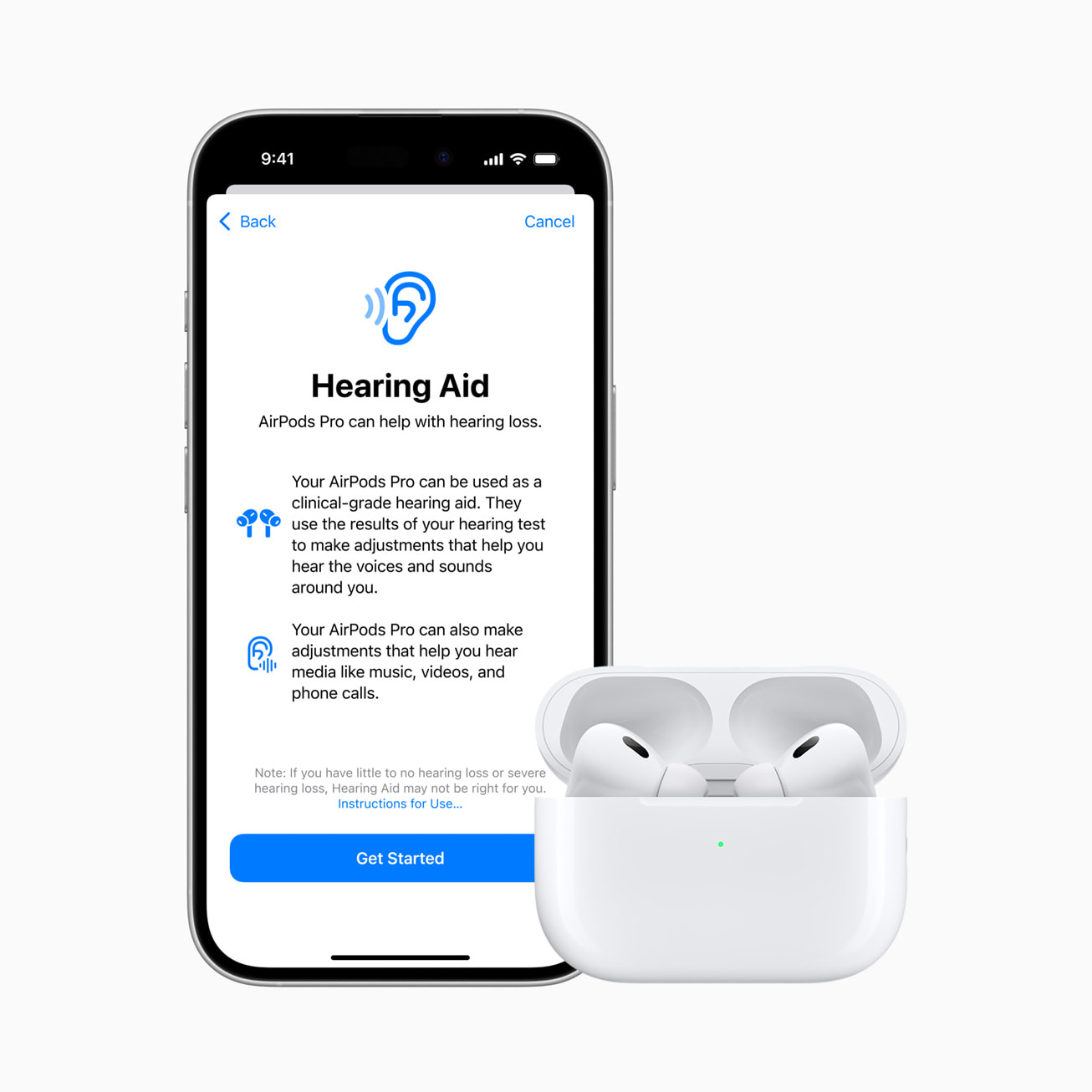 Hearing Aid feature available today with AirPods Pro 2 - Apple (UK)