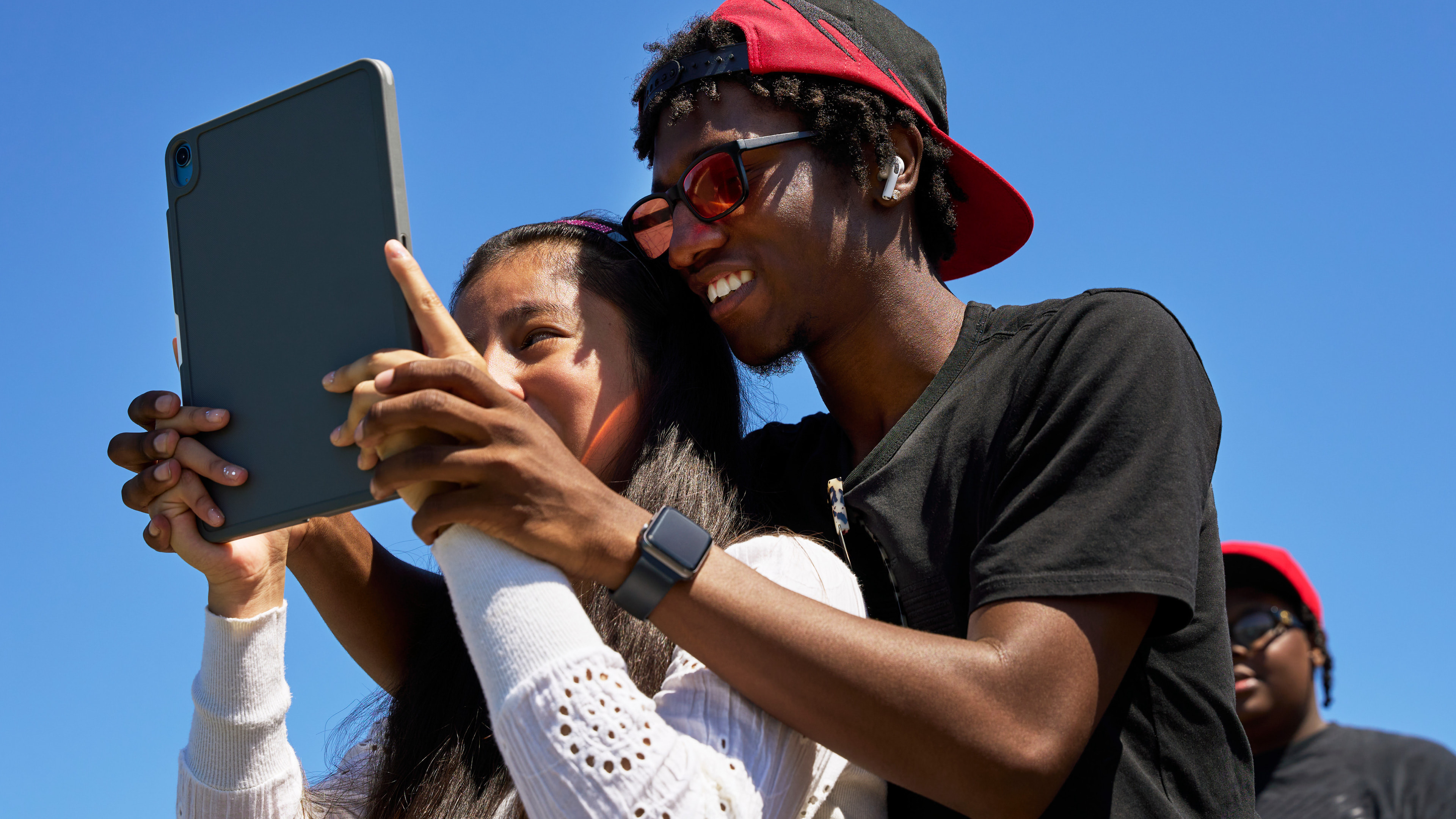 Young People Using Iphone