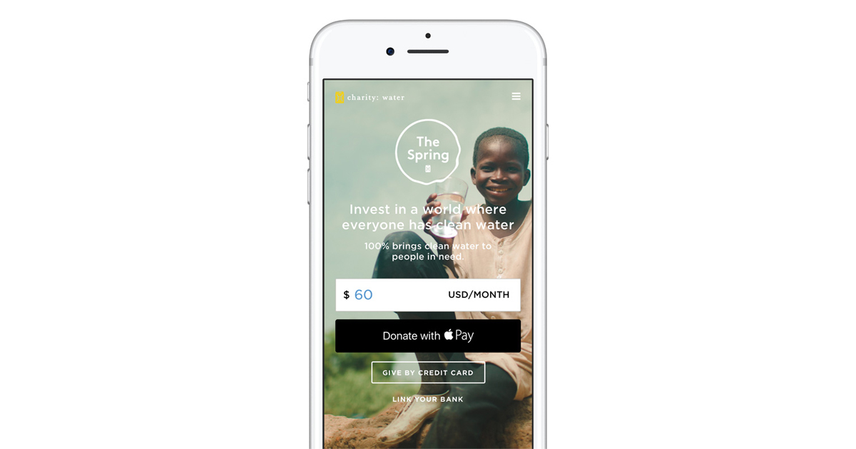 A touch of giving with Apple Pay - Apple