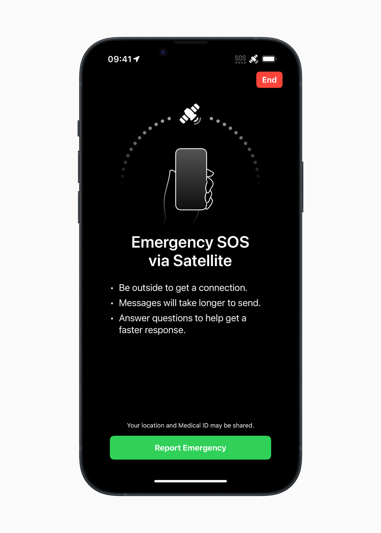 Emergency SOS Via Satellite Available In France Germany Ireland And