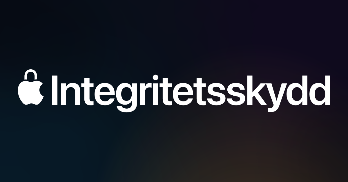 Integritetsskydd – Apple (SE)